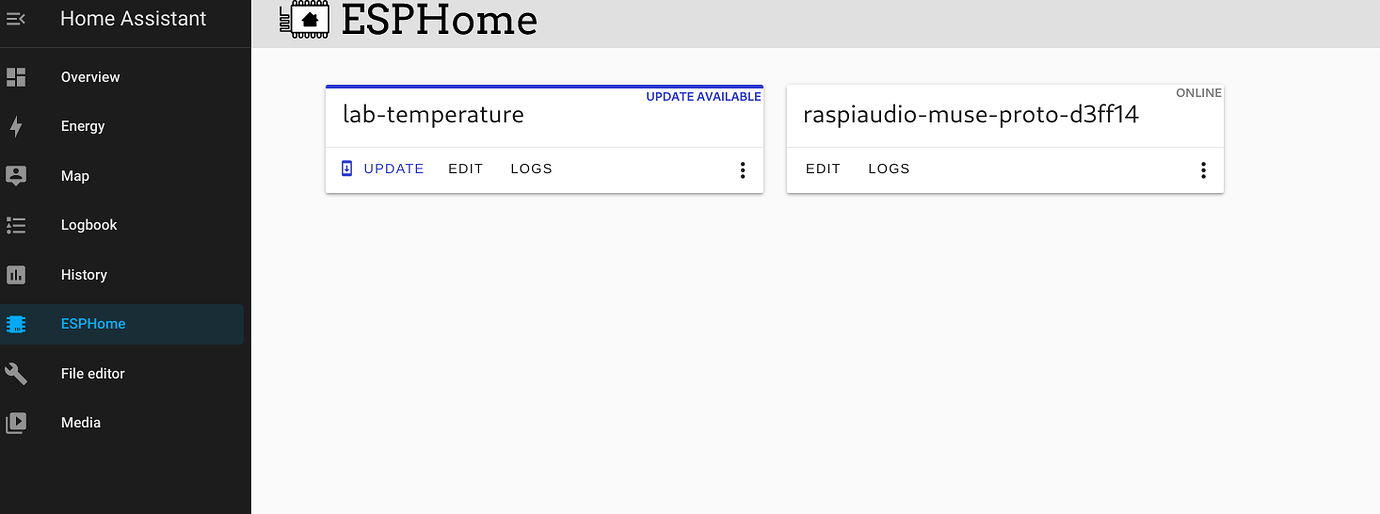 Squeezelite-ESP32 - Muse Proto - Home Assistant - ESPMUSE - Raspiaudio